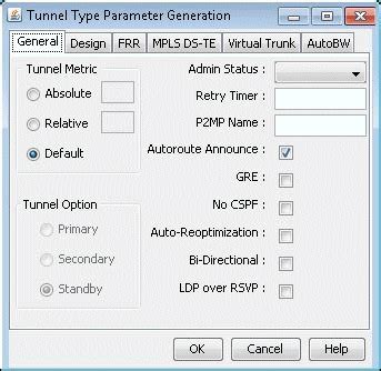 Tunnel Type Configuration Options Related To Areas Juniper Networks
