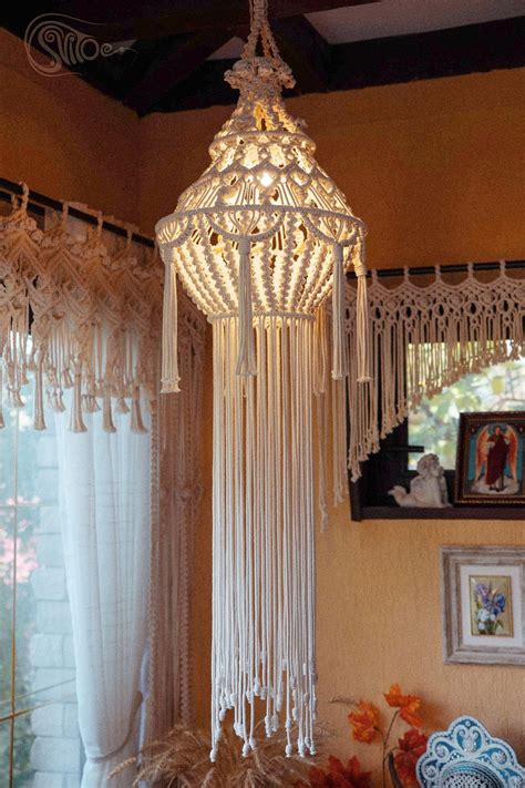 Macrame Chandelier Macrame Wall Art Macrame Knots Pattern Macrame