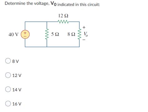 Determine The Voltage V Indicated In This Circuit Chegg Com