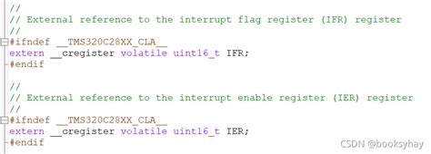 Ccs中的ier和ifr寄存器：symbol ‘ier‘ Could Not Be Resolvedsymbol Ier Could