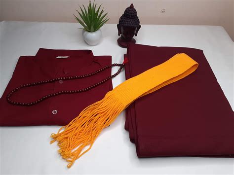 Tibetan Buddhist Monk Robe Setbuddhist Robemonastry Stylebuddhist Meditation Dressprayer