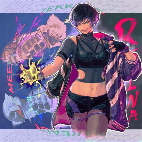 Kazama Jin Mishima Kazuya And Reina Tekken And 1 More Drawn By