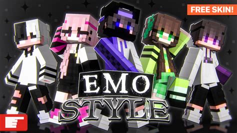 Emo Style By Fingermaps Minecraft Skin Pack Minecraft Bedrock