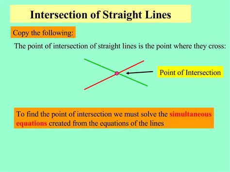 8 Intersection Of Straight Lines Ppt