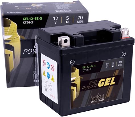 Intact Gel Motorradbatterie Batterie Mit 30 Startleistung Für Roller Motorrad Quad