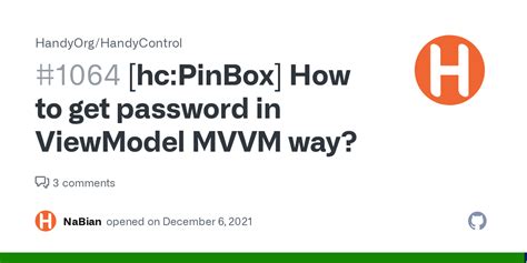 Hcpinbox How To Get Password In Viewmodel Mvvm Way · Issue 1064