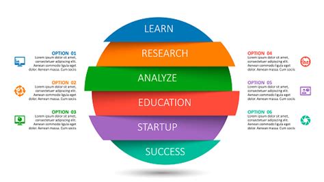 원 인포그래픽을 잘라냅니다 비즈니스 템플릿 벡터 일러스트레이션 3차원 형태에 대한 스톡 벡터 아트 및 기타 이미지 3차원