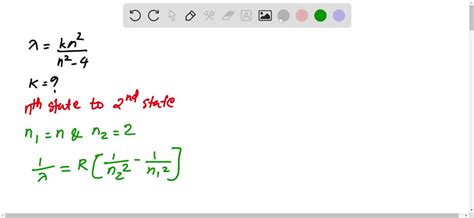 Solved To Four Significant Figures The First Four Lines In The Balmer Series In The Hydrogen