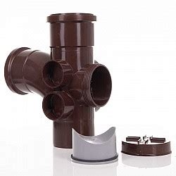 Polypipe Brwon Double Socket Joint