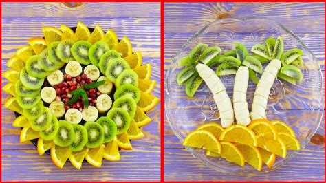 Красивая ФРУКТОВАЯ НАРЕЗКА Украсит Ваш Праздничный Стол Как красиво нарезать АПЕЛЬСИНЫ и БАНАНЫ