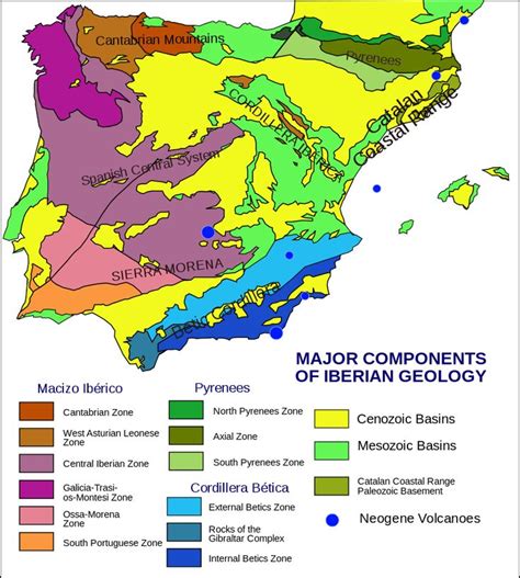 Geology Of The Iberian Peninsula Talud Continental Estrecho De