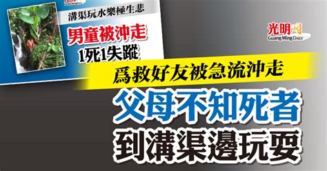 【2童嬉鬧被水沖走案】為救好友被急流沖走 父母不知死者到溝渠邊玩耍 國內 2023 02 12 光明日报