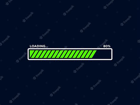 Premium Vector Loading Progress Bar Icon Vector Template