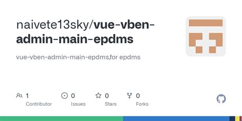 GitHub Naivete13sky Vue Vben Admin Main Epdms Vue Vben Admin Main