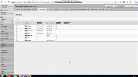 How To Modify Mikrotik Hotspot User Profile Validity Compumize Youtube