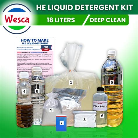 18liters Yield High Efficiency He Liquid Detergent Kit Shopee