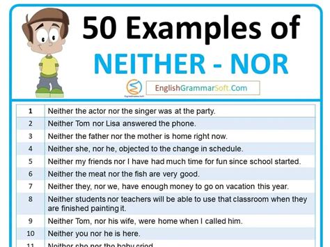 Neither Nor Exercises