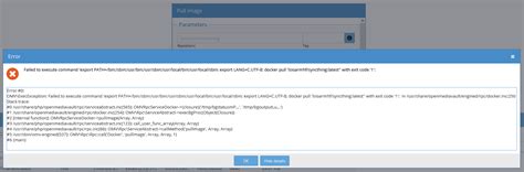 error 0 pulling a docker image docker openmediavault