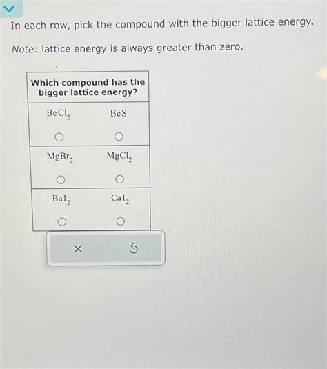 In Each Row Pick The Compound With The Bigger