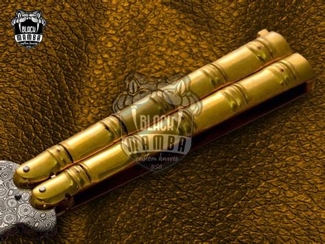 Db 03 Damascus Balisong Butterfly Knife Filipino Butterfly Batanga Knife