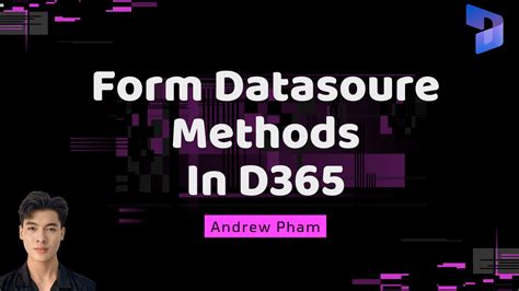 Form Datasource Methods In D365 Fo