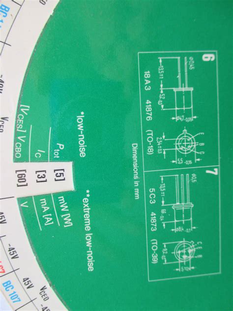 Rare Vintage Siemens Transistor Slide Rule Wheel Transistor Selector