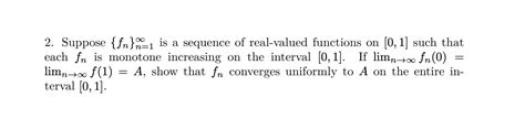 solved 2 suppose {fn}n 1∞ is a sequence of real valued