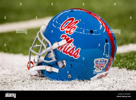 New Orleans Los Angeles Usa 1st January 2016 An Ole Miss Helmet