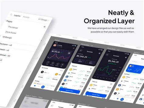 Crypto Wallet UI Kit App On Yellow Images Creative Store