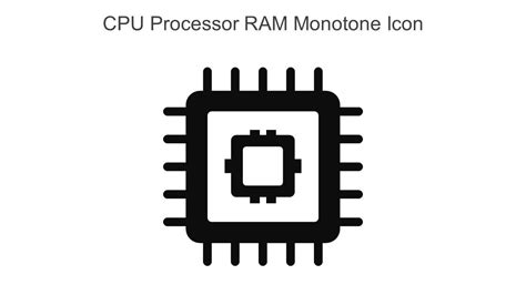 Cpu Processor Ram Monotone Icon In Powerpoint Pptx Png And Editable Eps