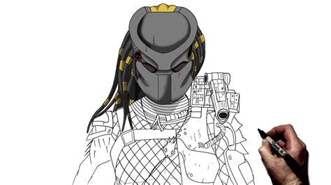 How To Draw Predator Step By Step Predator YouTube