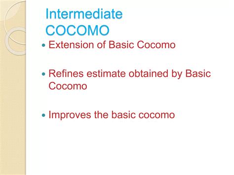 Cocomo Cot Constrictive Model And Capability Maturity Model Pptx