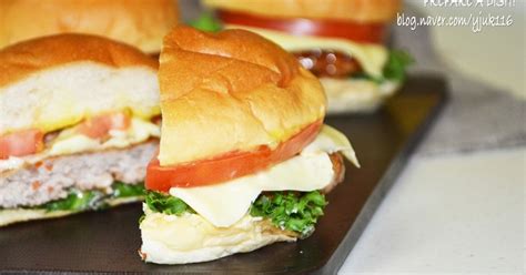 피크닉 요리 미니 햄버거 만들기