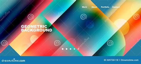 Vector Geometric Abstract Background Template Design Stock Vector Illustration Of Decorative