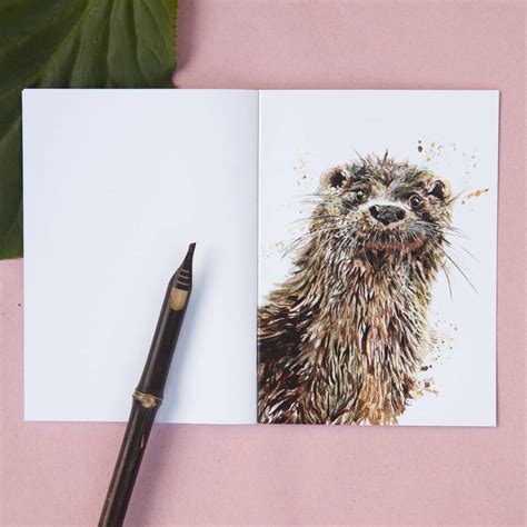 Inky Otter Notebook By Kate Moby