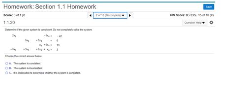Solved Homework Section 1 1 Homework Save Score 0 Of 1 Pt