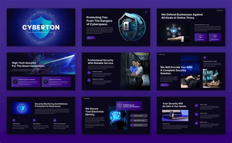 Cyberton Cyber Security Powerpoint Template Incl Cybersecurity And Dataprotection Envato