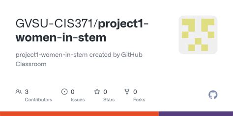 github gvsu cis371 project1 women in stem project1 women in stem