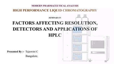 Resolution And Applications Of Hplc Ppt