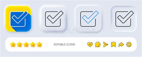 Neumorphic Checkbox Icon Stock Illustrations 109 Neumorphic Checkbox