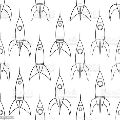 로켓은 매끄러운 패턴을 낙서합니다 손으로 그린 배경 표면 디자인 인쇄 포스터 아이콘 웹 그래픽 디자인에 대한 벡터 일러스트레이션 0명에 대한 스톡 벡터 아트 및 기타 이미지