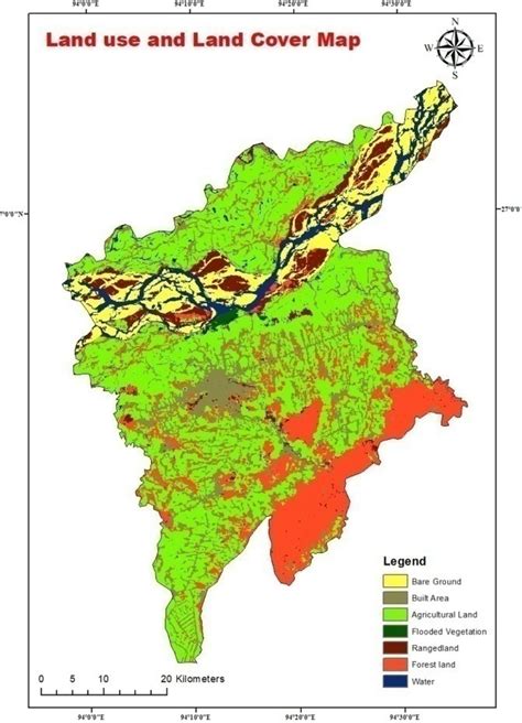 Lu Lc Map Of Jorhat Region Classified Based On Esri Lu Lc Map Source Download Scientific