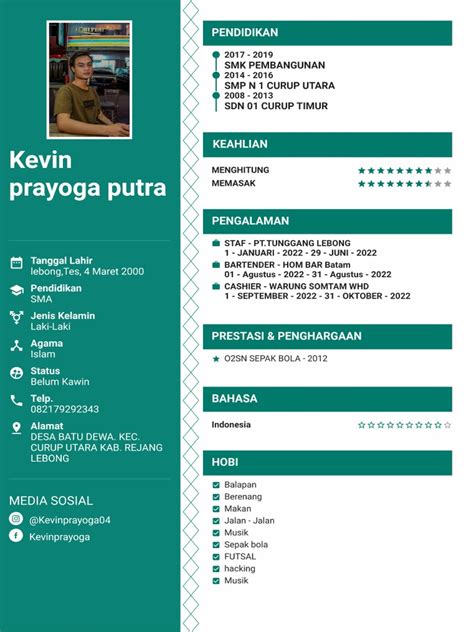 Cv Kevin Pdf