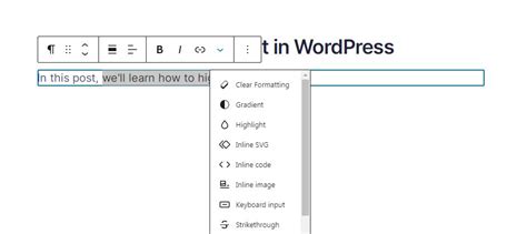 How To Highlight Text In Wordpress 3 Simple Ways Optinable