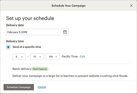 Create MailChimp Campaign WPLauncher