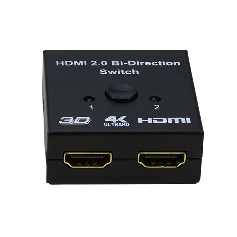 Hdmi Switch 4k Hdmi Splitter Ixever Aluminum Hdmi Switcher 2 Input 1