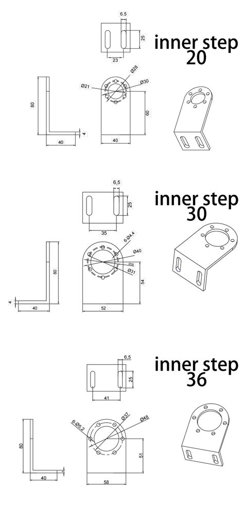 Rotary Encoder Bracket L Bracket Fixed Mount B 20l China Rotary