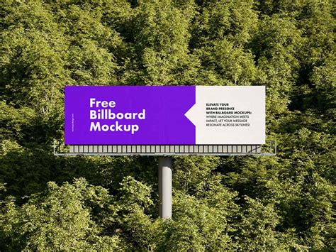 Free Trees Billboard Mockup Mockuptree