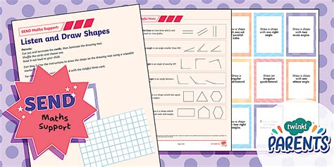 Send Maths Support Listen And Draw Shapes Year 5 Twinkl