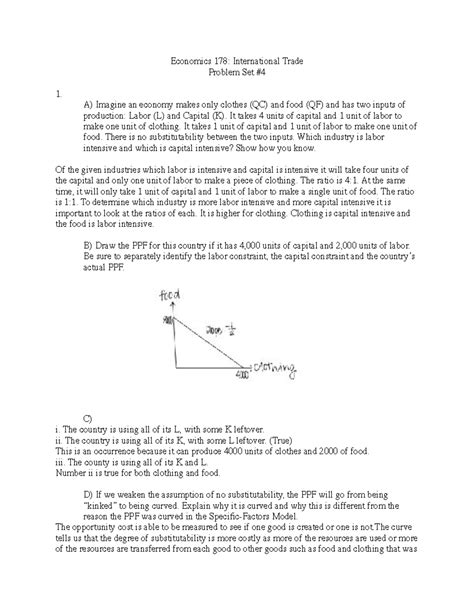 Problem Set 4 Prob Set 4 Econ 178 Economics 178 International Trade Problem Set 1 A